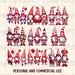Canadian Gnome Watercolor Clipart Collection Set 6 | Independence Day ...