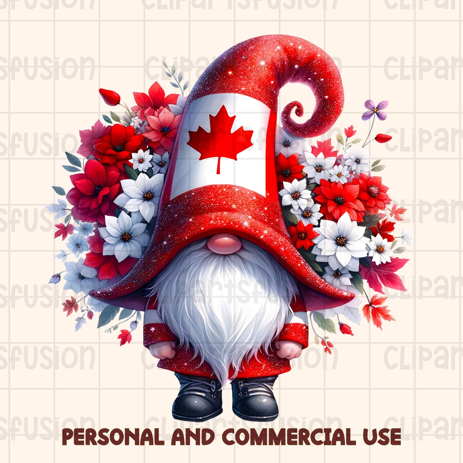 1st of July | Canadian Gnome Watercolor Clipart Bundle | Cute Gnome ...