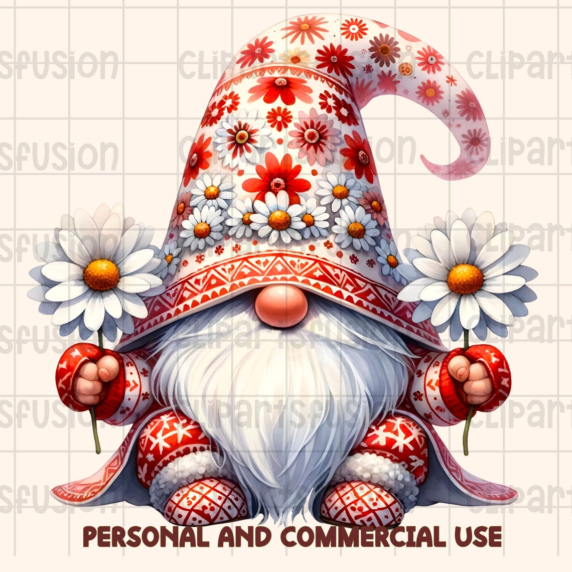 Danish Gnome Watercolor Clipart Collection |cute Gnome Graphics ...