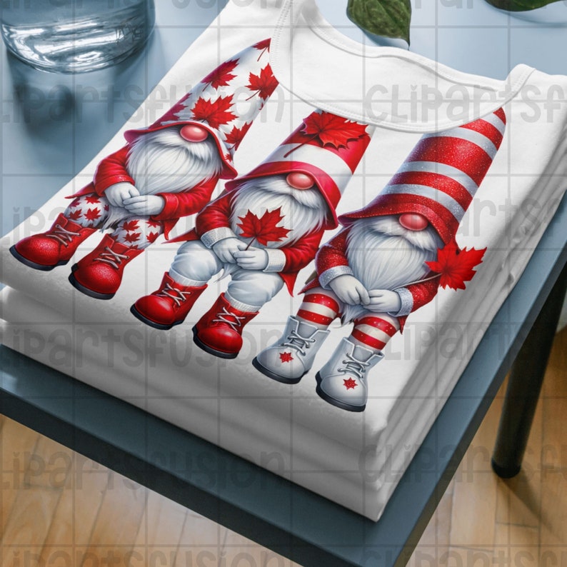 Canadian Gnome Watercolor Clipart Collection Set 6 | Independence Day ...