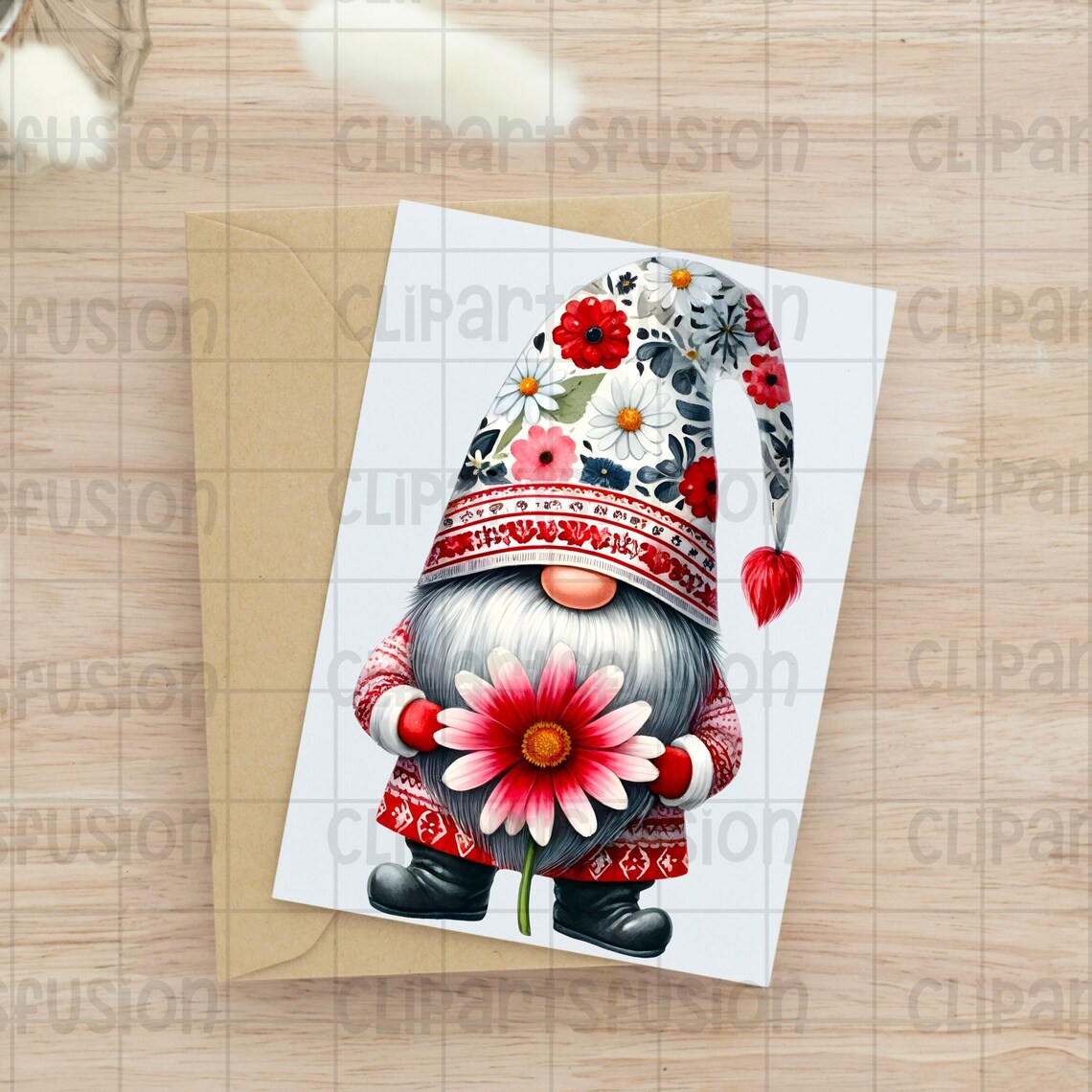Danish Gnome Watercolor Clipart Collection |cute Gnome Graphics ...