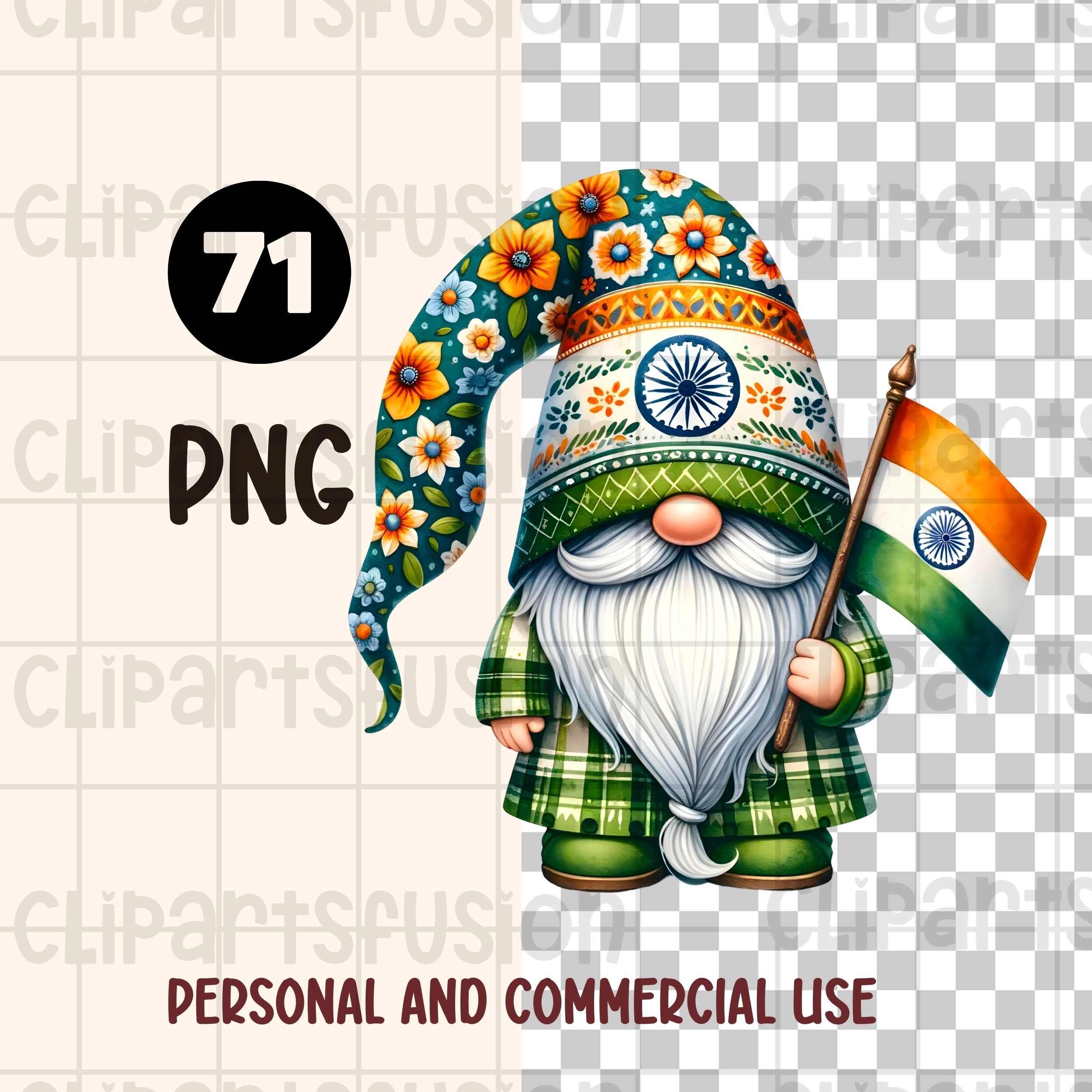 Indian Watercolor Gnome Clip Art Bundle | Travel to India | Culture ...