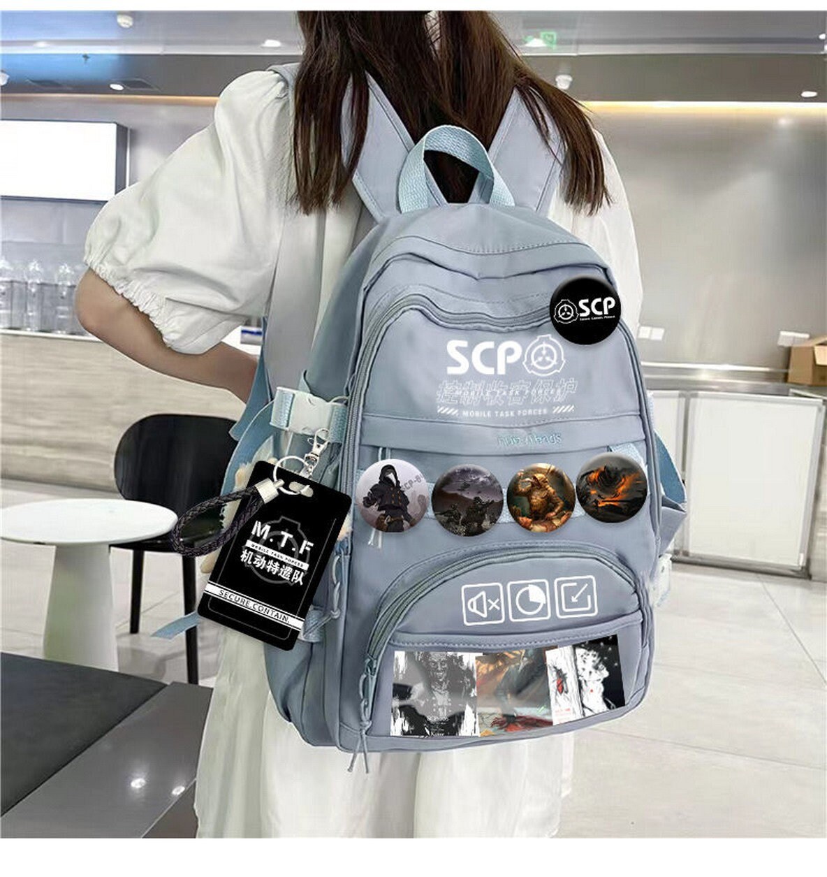 Set of 3 SCP Foundation Backpack SCP Foundation Card Cover SCP ...