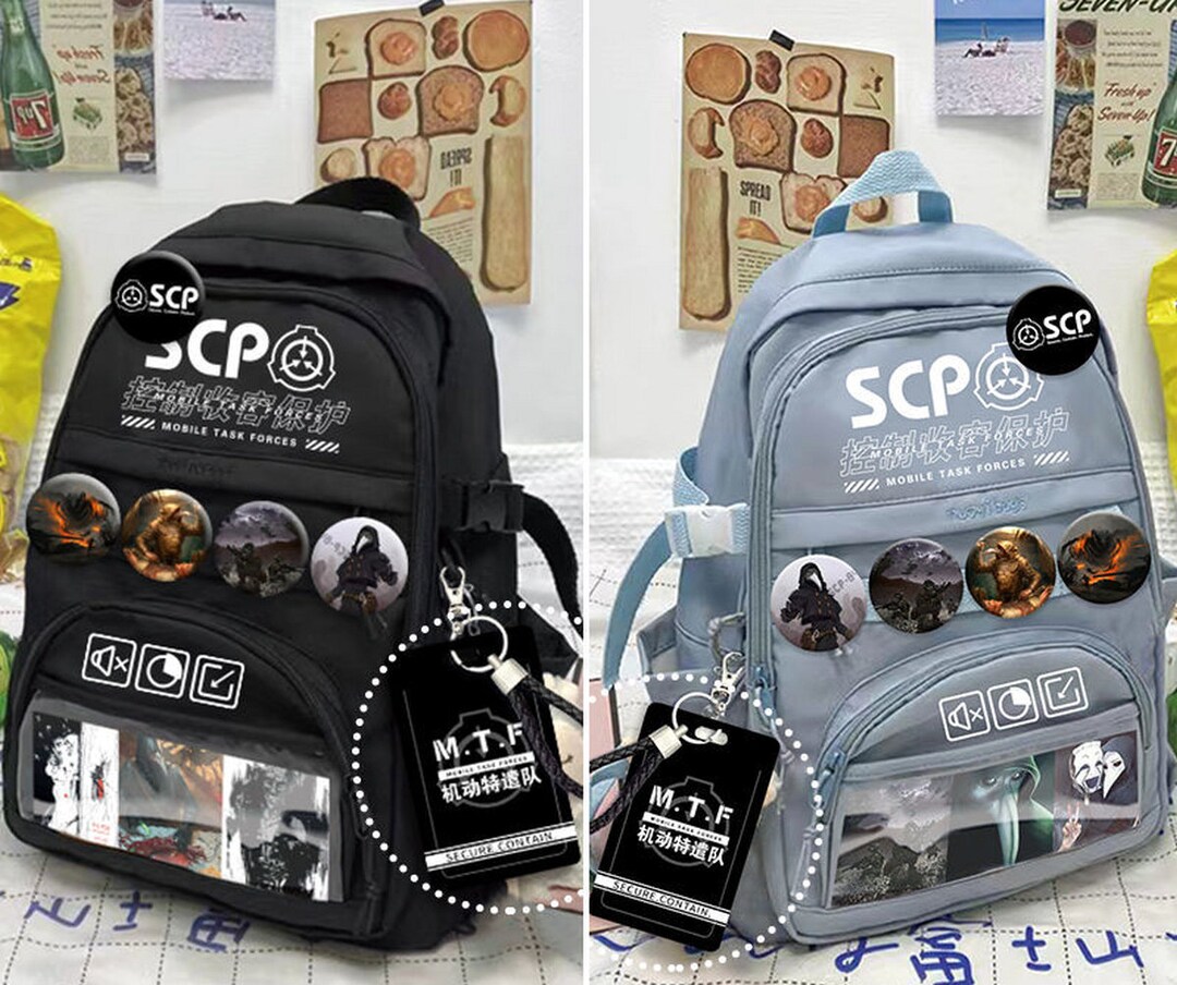 Set of 3 SCP Foundation Backpack SCP Foundation Card Cover SCP ...