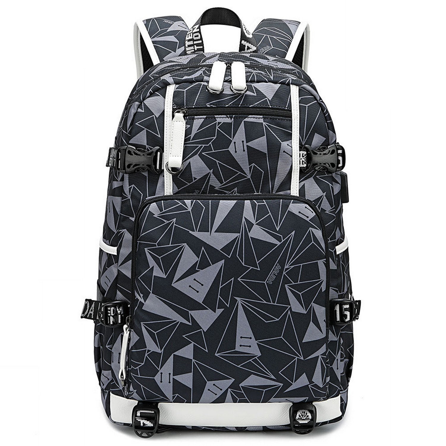 SCP Foundation Backpack SCP Foundation School Bag Travel Backpack USB ...