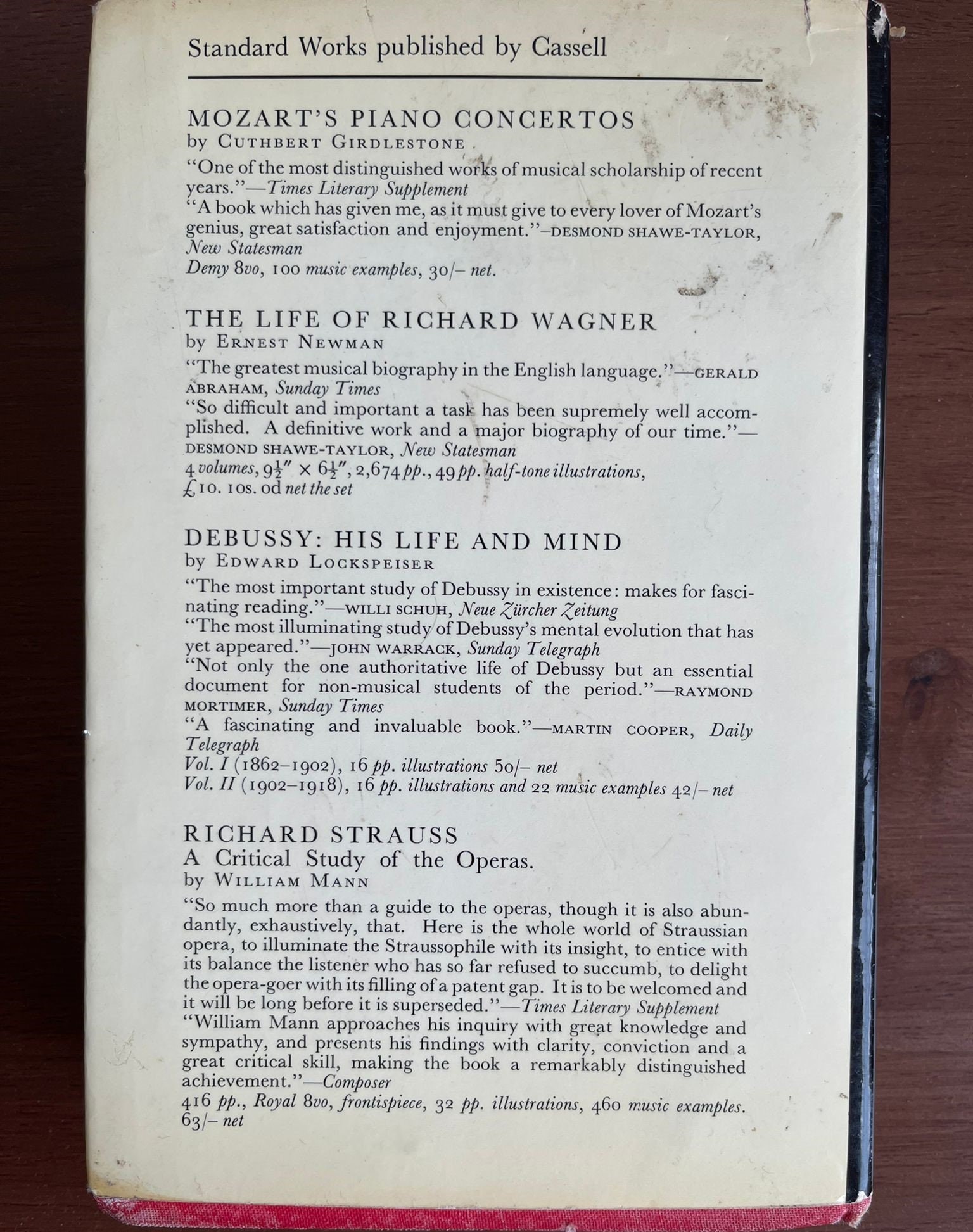 Vintage Mozart Book / MOZART His Character, His Work Written by Alfred ...