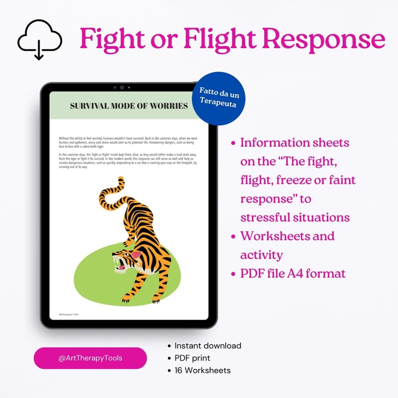 Printable PDF. Worksheets: "fight, Flight, Freeze or Faint Response ...