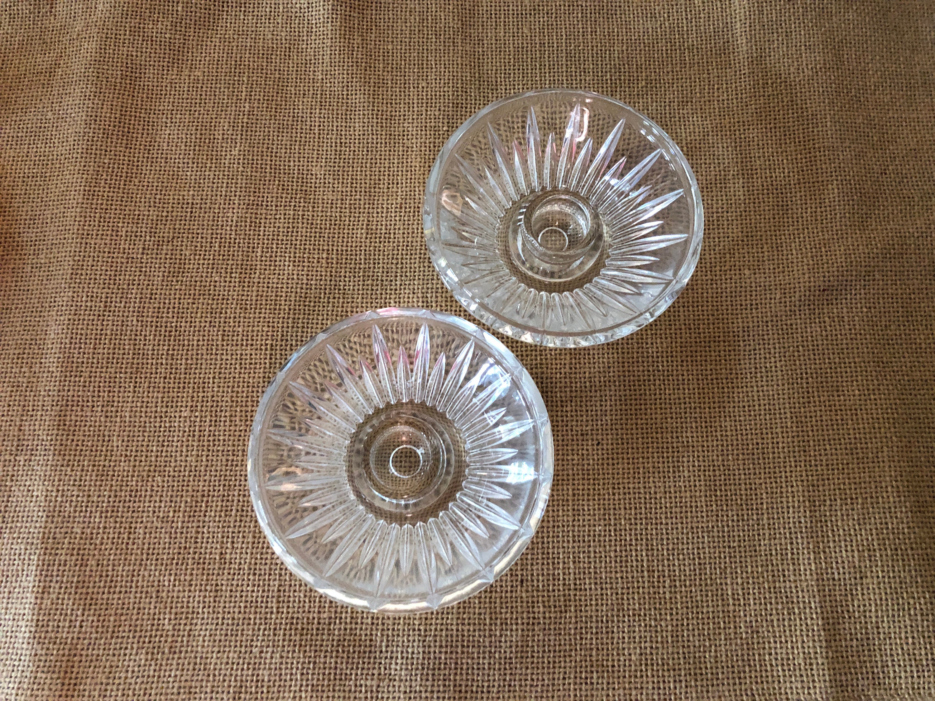 PRINCESS HOUSE Lead Crystal 3-way Candle Holders 845 Set - Etsy