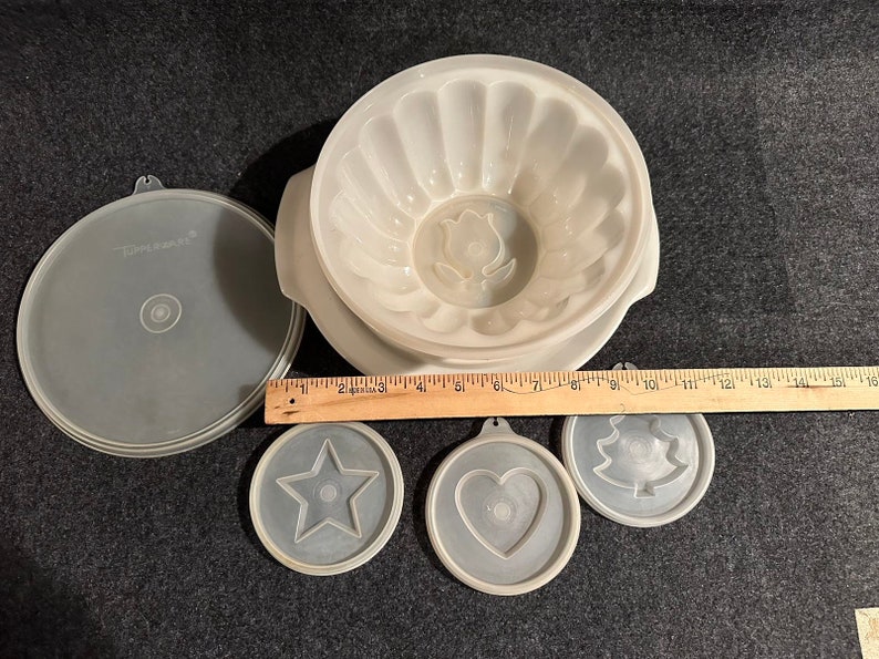 Tupperware Jello Mold Set of 7 Pieces Vintage 1980's - Etsy