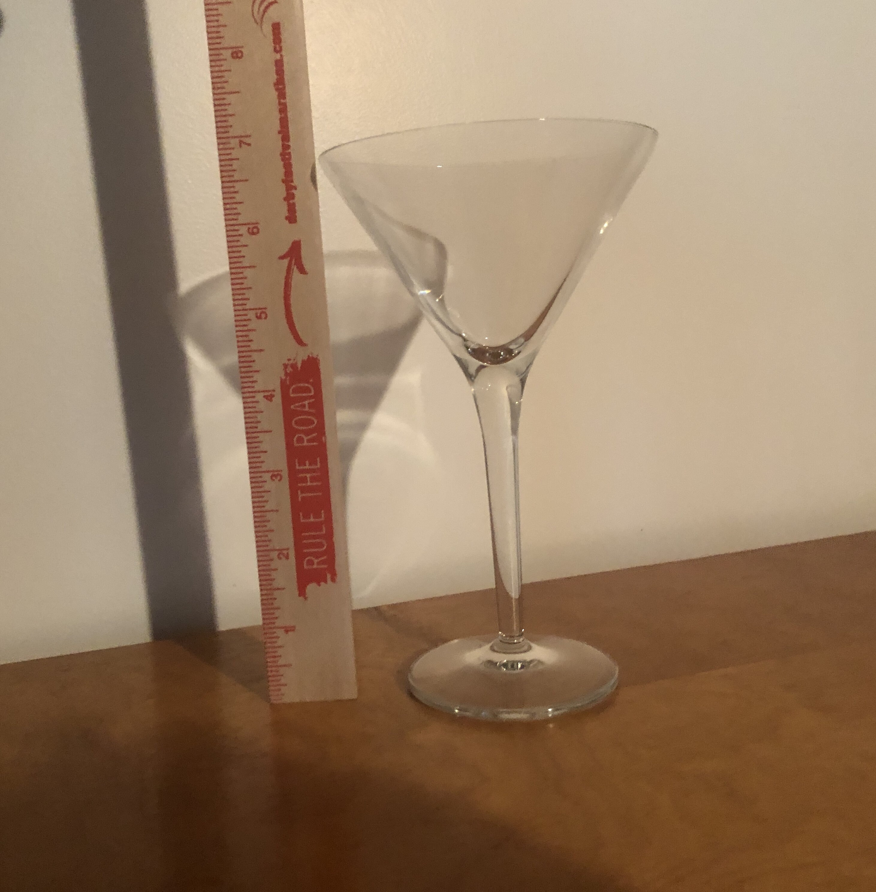 Vintage Clear Martini Glass - Etsy
