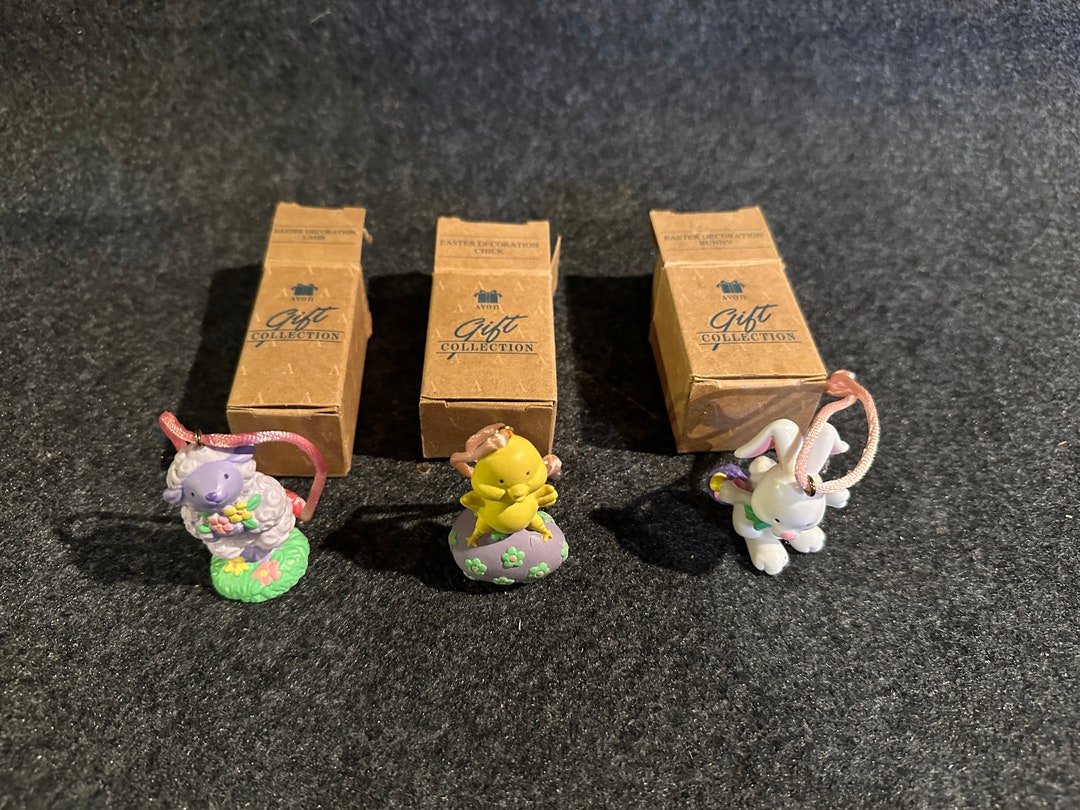 AVON Gift Collection Easter Ornaments ~ Vintage ~ Set of 3 - Etsy