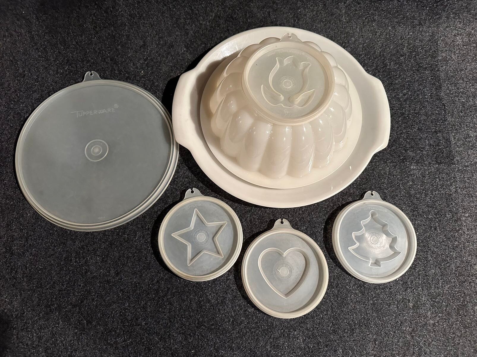 Tupperware Jello Mold Set of 7 Pieces Vintage 1980's - Etsy