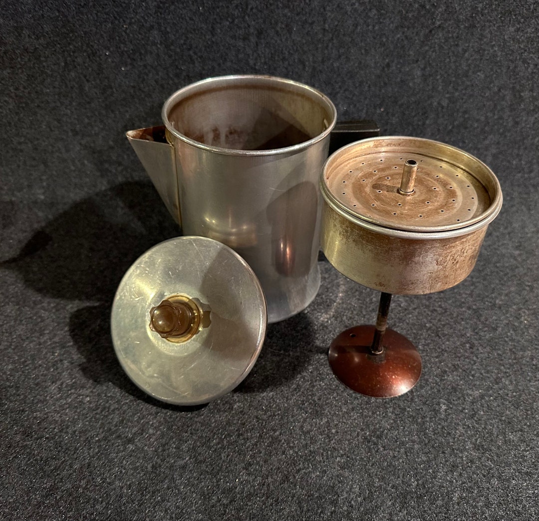 MIRRO Aluminum Coffee Pot ~ Vintage ~ 1960's - Etsy