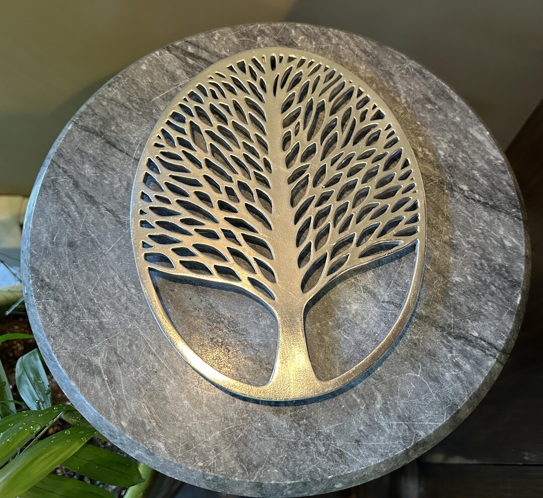 Tree of Life Pewter Trivet ~ Vintage - Etsy
