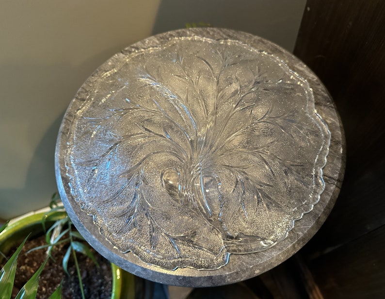 Tree of Life Crystal Plate ~ Vintage - Etsy
