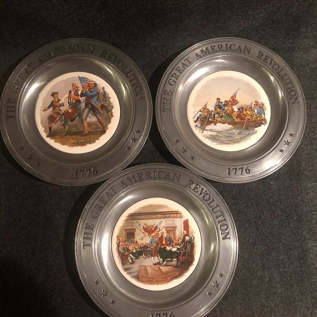The Great American Revolution 1776 Pewter Collectible Plates ~ Choice ...