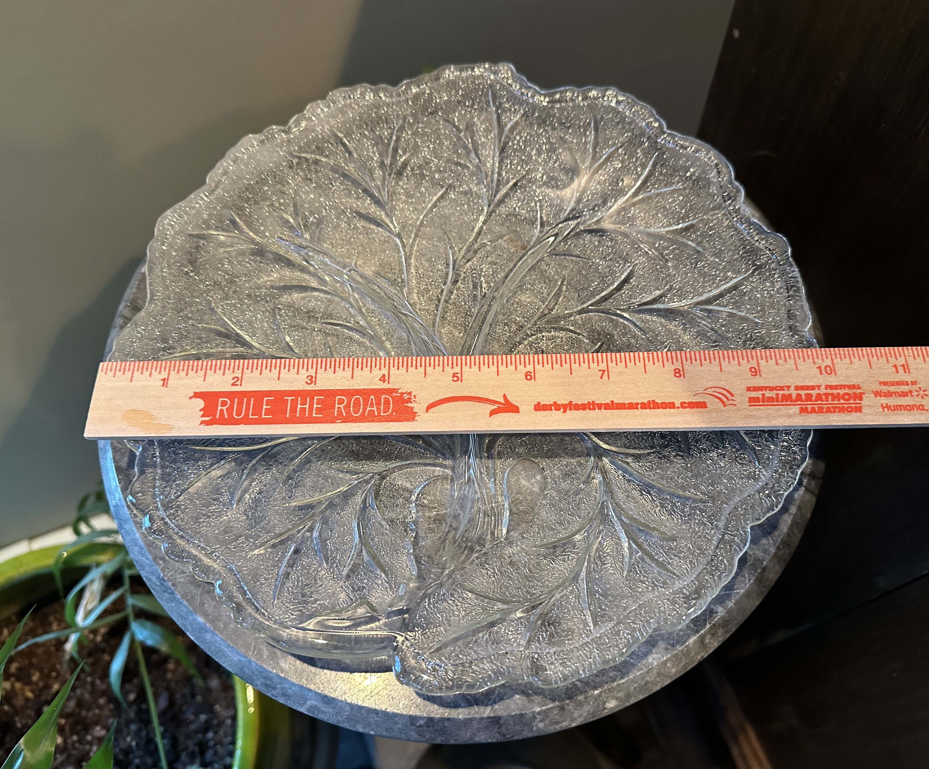 Tree of Life Crystal Plate ~ Vintage - Etsy