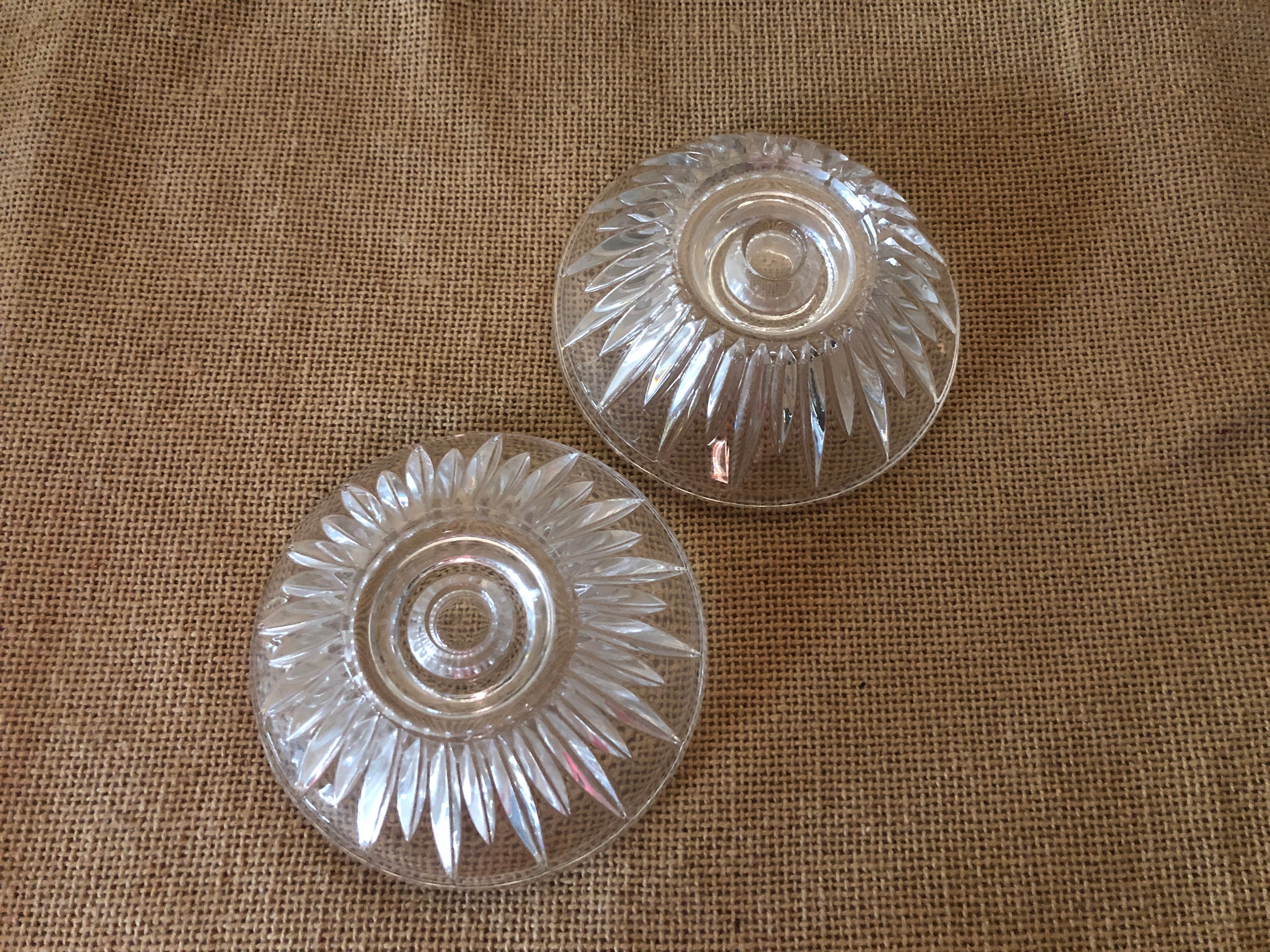 PRINCESS HOUSE Lead Crystal 3-way Candle Holders # 845 ~ Set of 2 - Etsy
