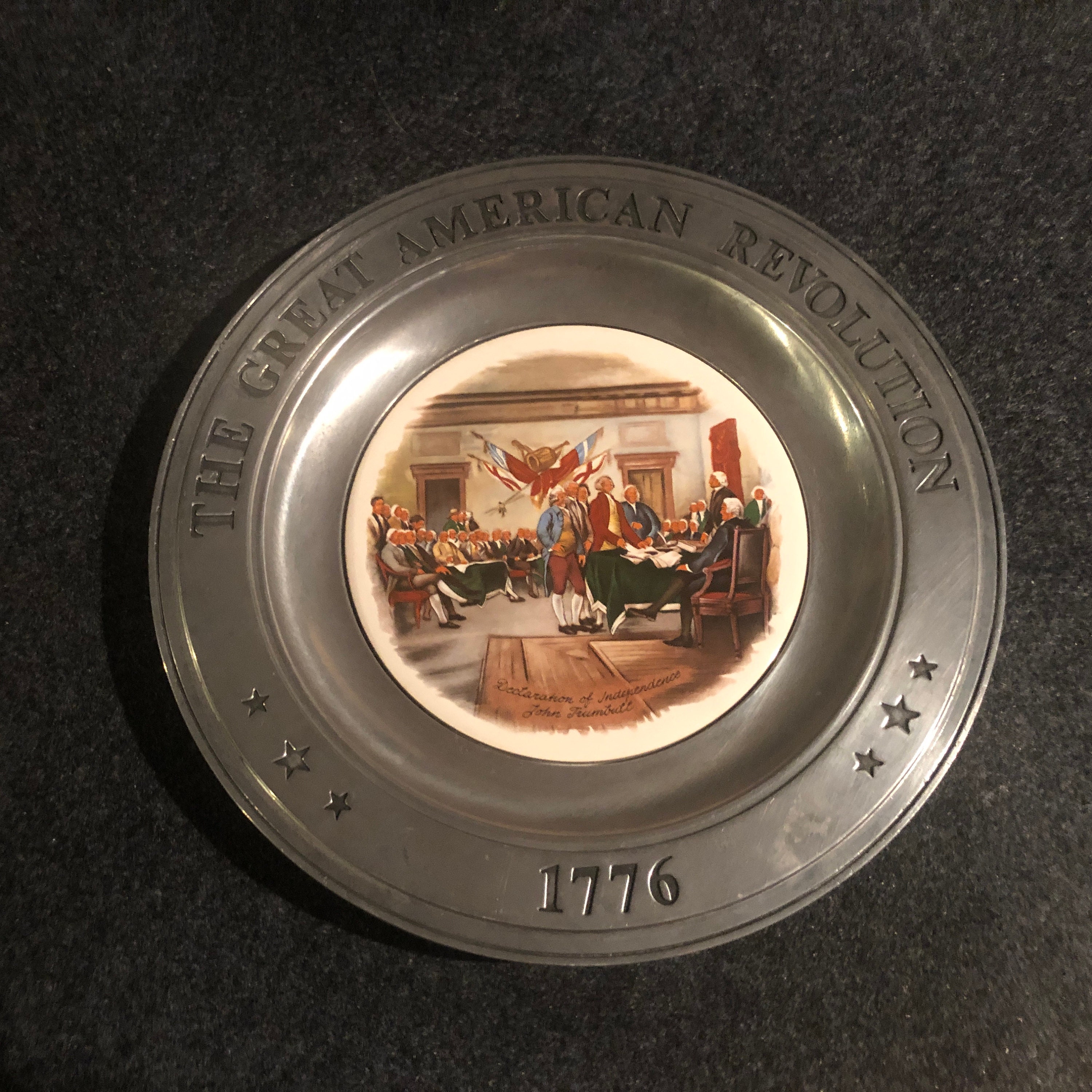 The Great American Revolution 1776 Pewter Collectible Plates ~ Choice ...