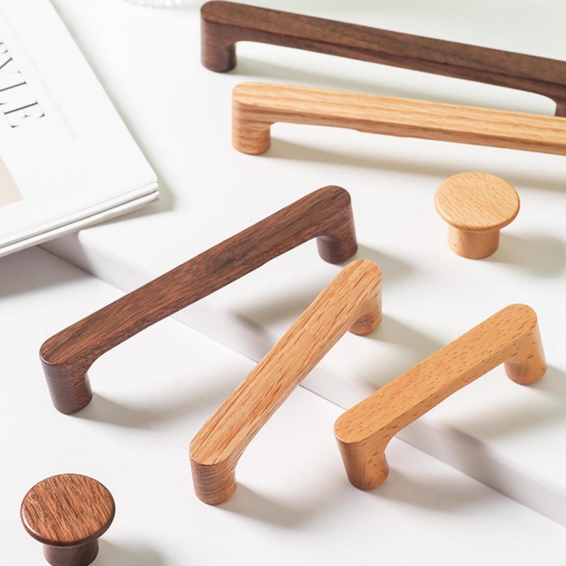 Wood Cabinet Pulls - Etsy