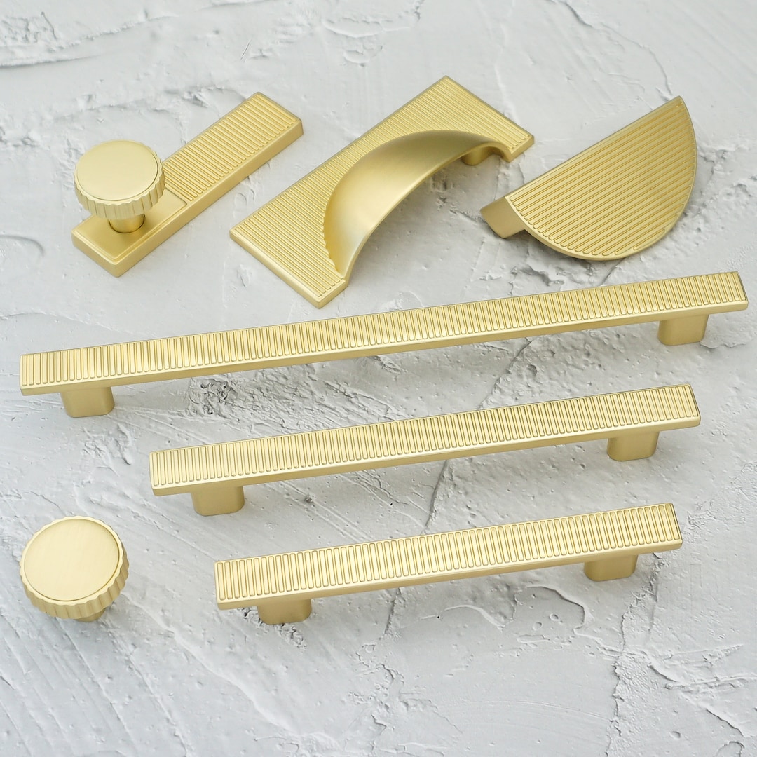 Knobs With Backplates Semicircle Cabinet Pull Backplate Gold Door ...