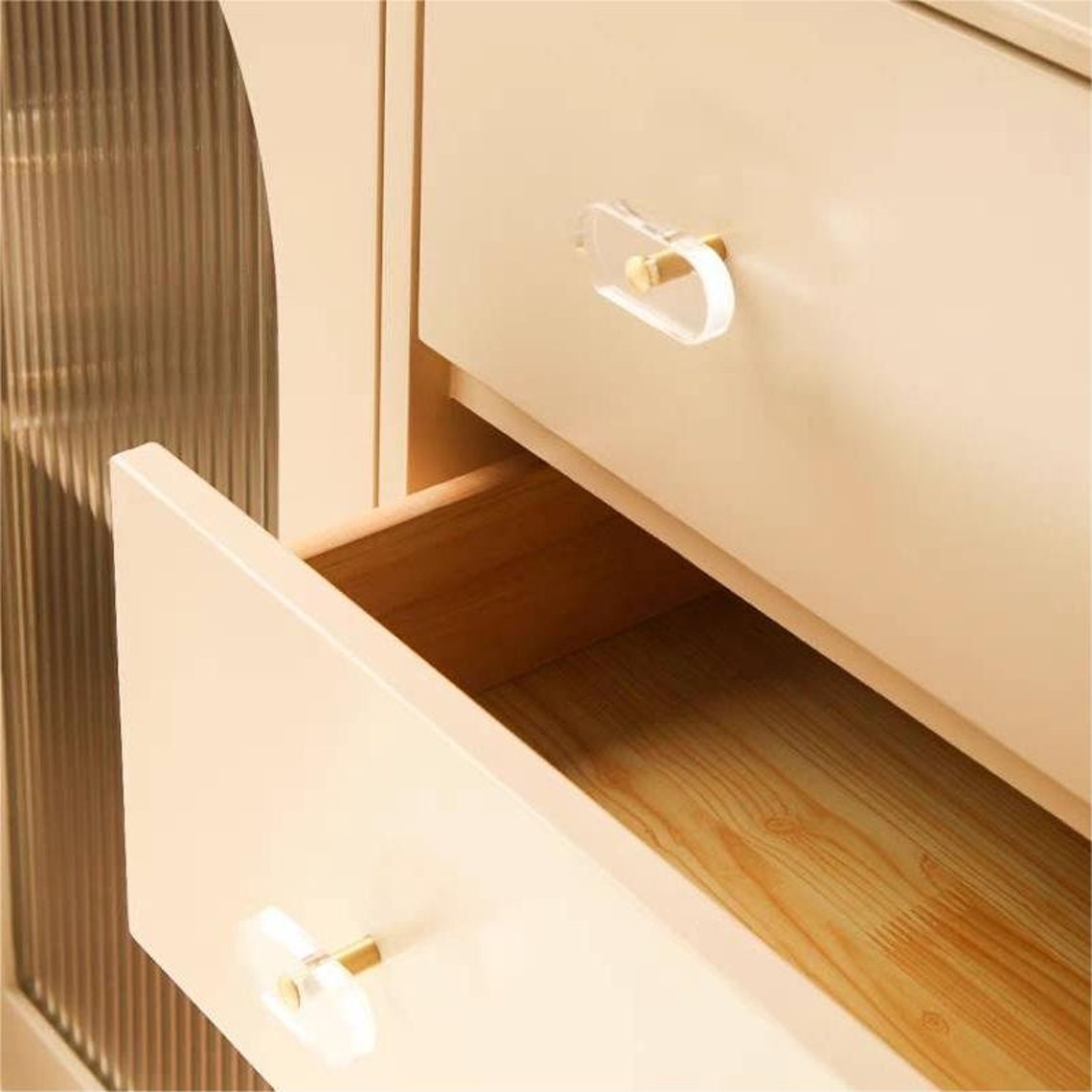 Acrylic Drawer Pulls Clear Gold Cabinet Handle Gift Unique - Etsy
