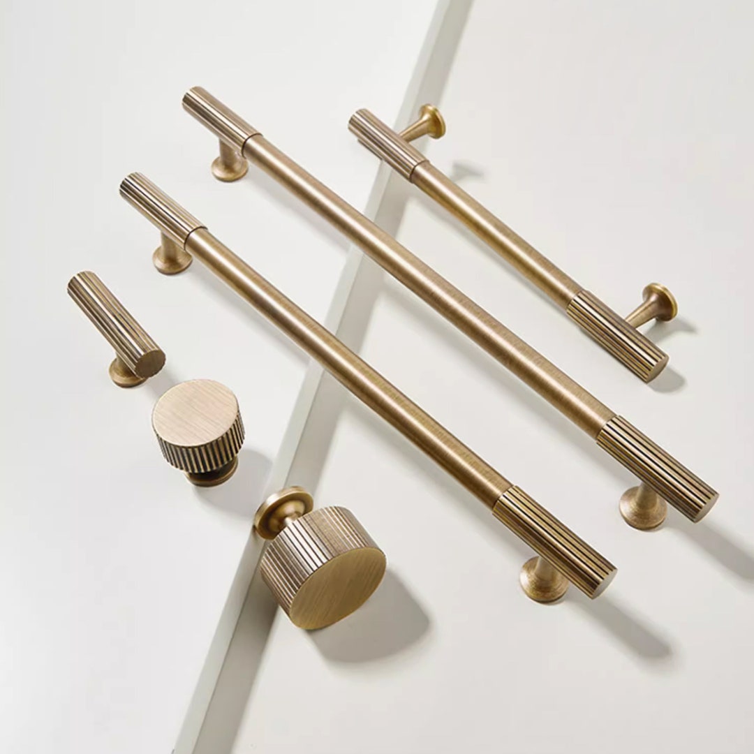 Antique Bronze Cabinet Knobs Handles Solid Brass Drawer Pulls Gift ...