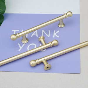 Gold Cabinet Pull Simple Drawer Pulls Gold Ball Dresser Handles Modern ...