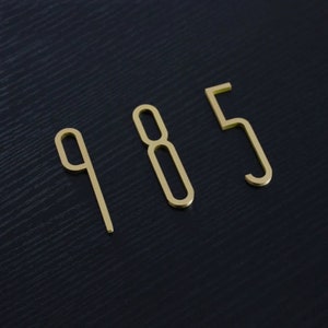 Solid Brass House Letters Business Office Alphabet Door House Numbers ...