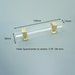 Custom Square Acrylic Drawer Pull Gold Clear Dresser Pulls Bathroom ...