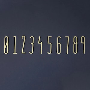 Solid Brass House Letters Business Office Alphabet Door House Numbers ...