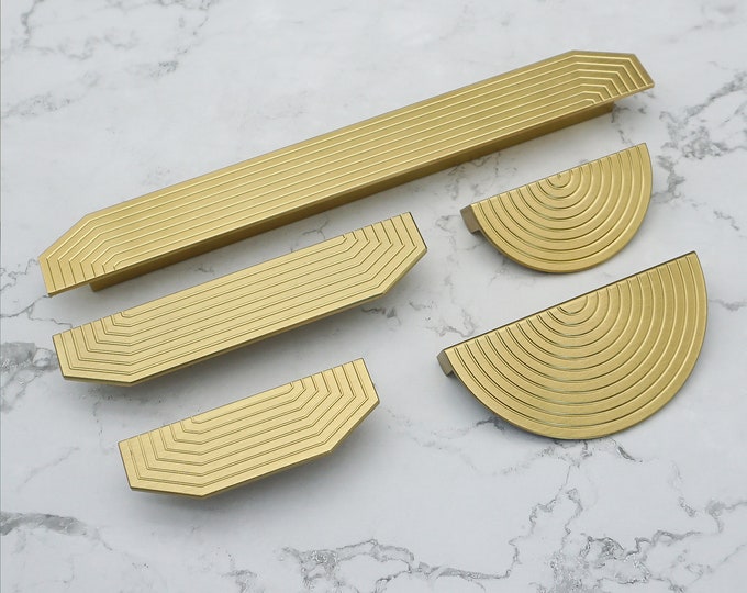 Gold Cabinet Pull Simple Drawer Pulls Gold Ball Dresser Handles Modern ...