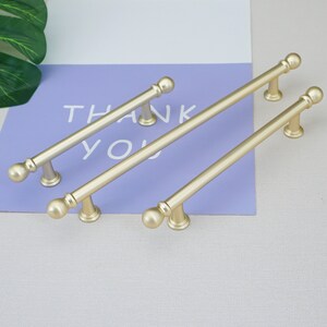 Gold Cabinet Pull Simple Drawer Pulls Gold Ball Dresser Handles Modern ...