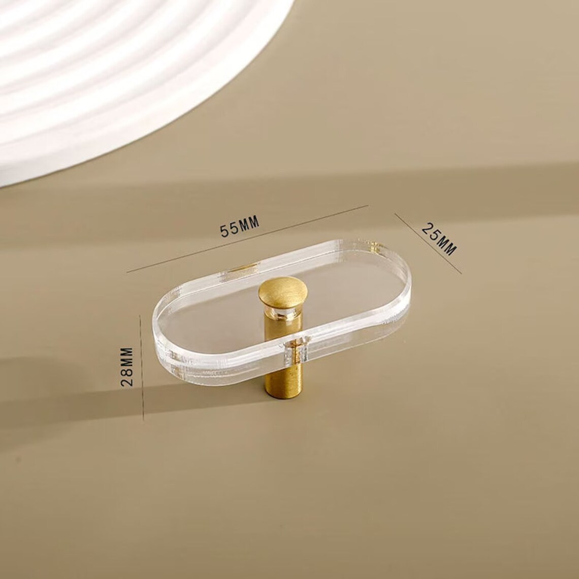 Acrylic Drawer Pulls Clear Gold Cabinet Handle Gift Unique - Etsy
