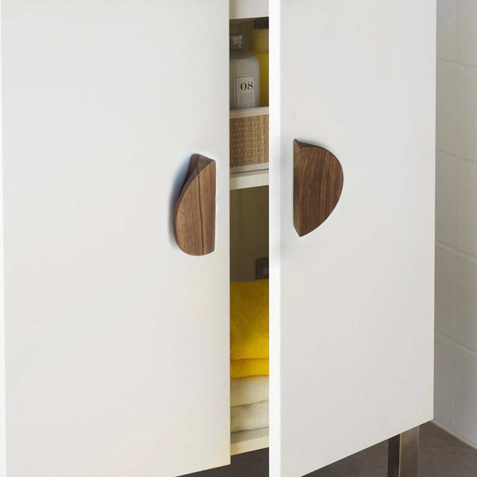 Semicircle Drawer Pulls Half Moon Kitchen Handles Simple - Etsy Hong Kong