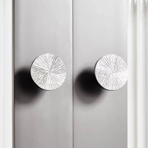 Silver Chrome Cabinet Knobs Hammered Shiny Gold Dresser Knobs Exquisite Hammered Drawer Pulls ...
