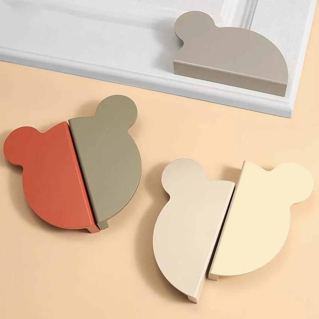 2.5"colorful Bear Drawer Pulls Cute Children's Room Decor Cabinet Pull ...