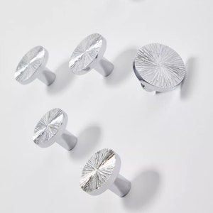 Silver Chrome Cabinet Knobs Hammered Shiny Gold Dresser Knobs Exquisite Hammered Drawer Pulls ...