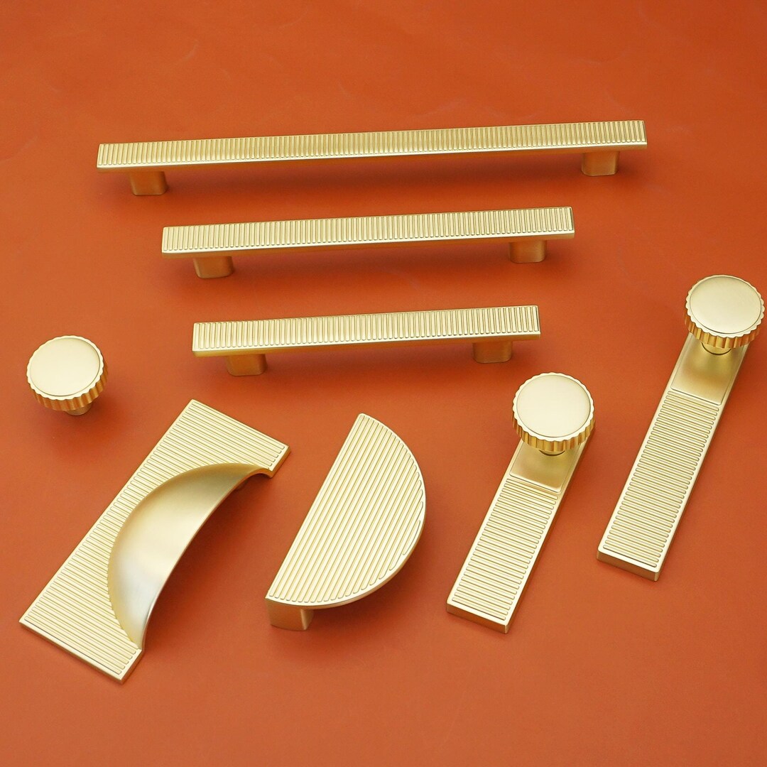 Knobs With Backplates Semicircle Cabinet Pull Backplate Gold Door ...