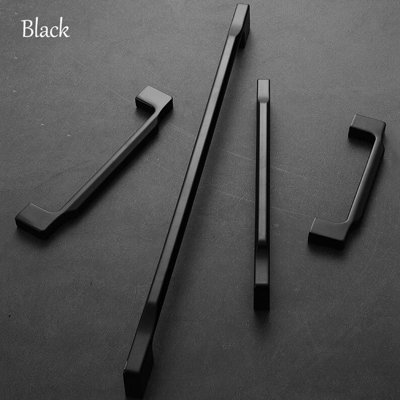 Brushed Nickel Cabinet Pulls Knobs Black Drawer Pulls Gold - Etsy Hong Kong