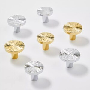 Silver Chrome Cabinet Knobs Hammered Shiny Gold Dresser Knobs Exquisite Hammered Drawer Pulls ...