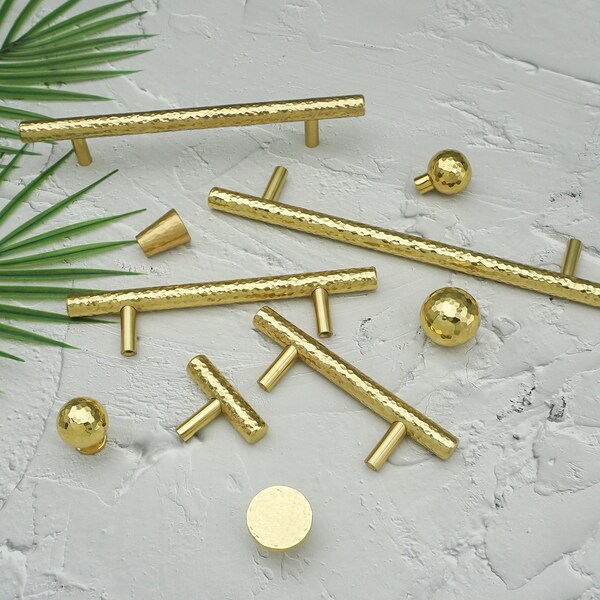 Solid Brass Drawer Pulls - Etsy