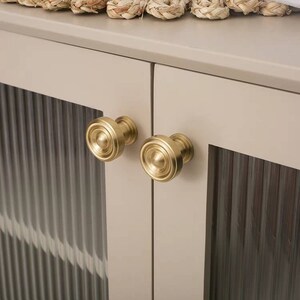 Solid Brass Cabinet Pulls Luxurious Drawer Knobs Handles French ...
