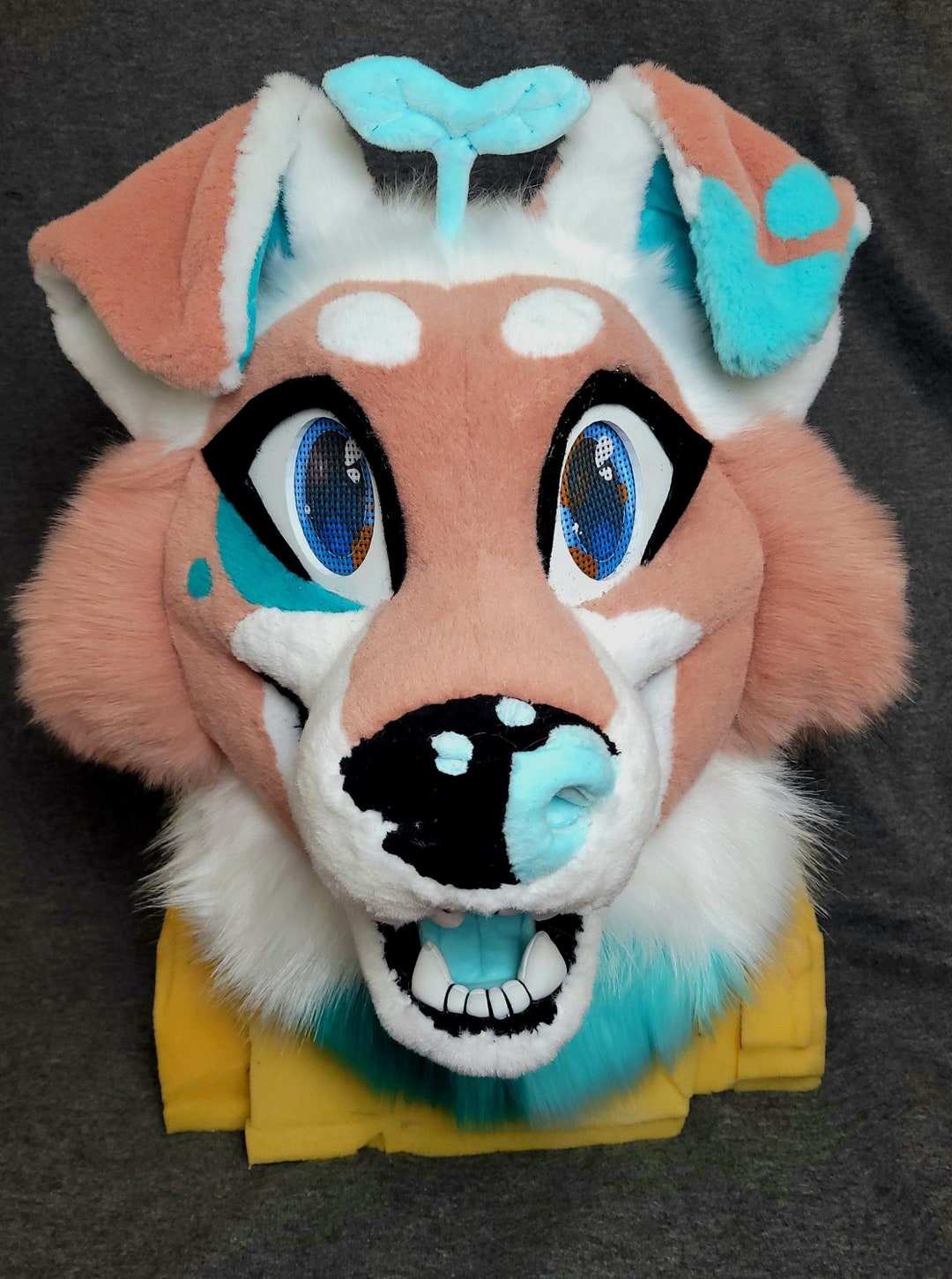 Hund/Wolf/Hund/Mutt Fursuit Kopf VORGEFERTIGTE OFFENE Maske - Etsy.de