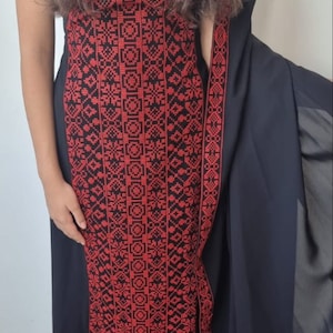 Oriental Palestinian Princess Embroidery Dress Thobe Tatreez Gift for ...