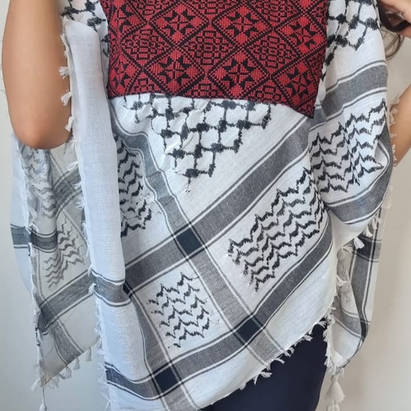 Handmade Red Keffiyeh - Etsy