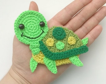 Crochet Sea Turtle Applique - Etsy