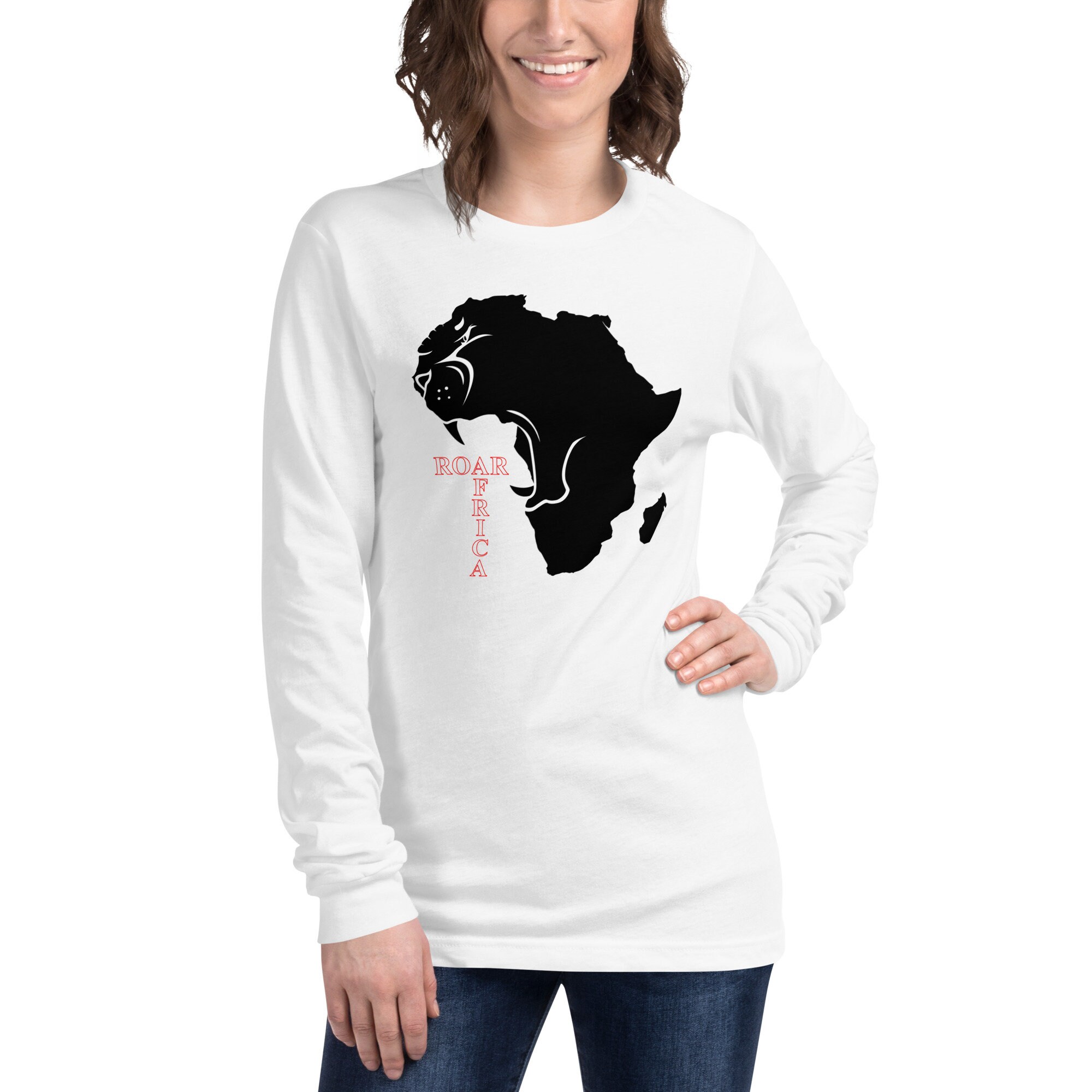 African Tee With Roaring African Lion Inside Africa Map T-shirt for BLM ...