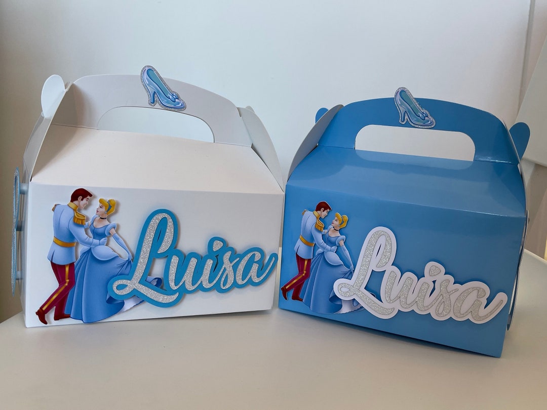 Princess Personalised Children’s Party Box Gift Bag Favour. Princess ...