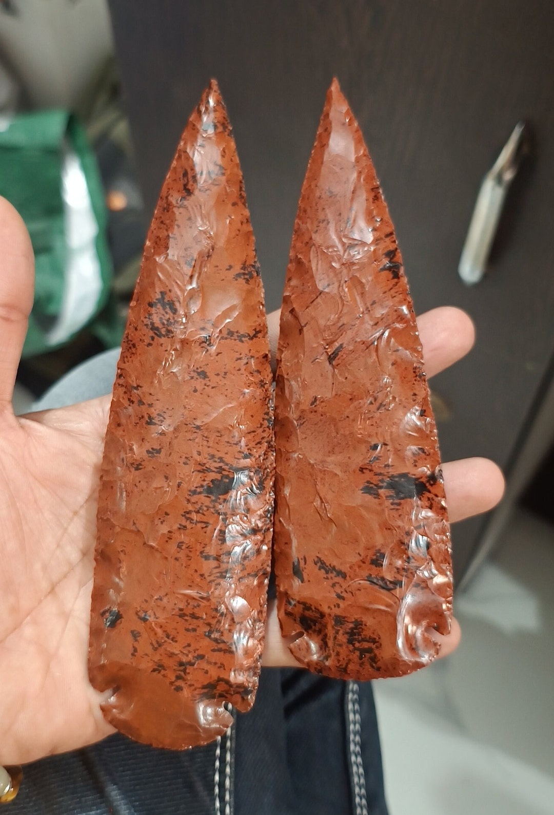 Mahogany Obsidian Arrowhead 1'' to 10'' | Hand Carved Crystal ...